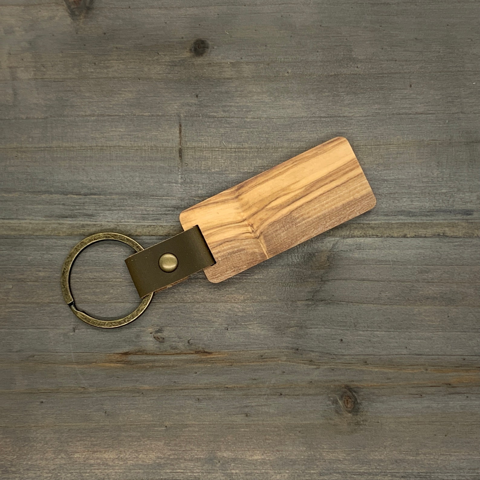 Wood Keychain | Engraving Available | 5th Anniversary Gift | Custom ...