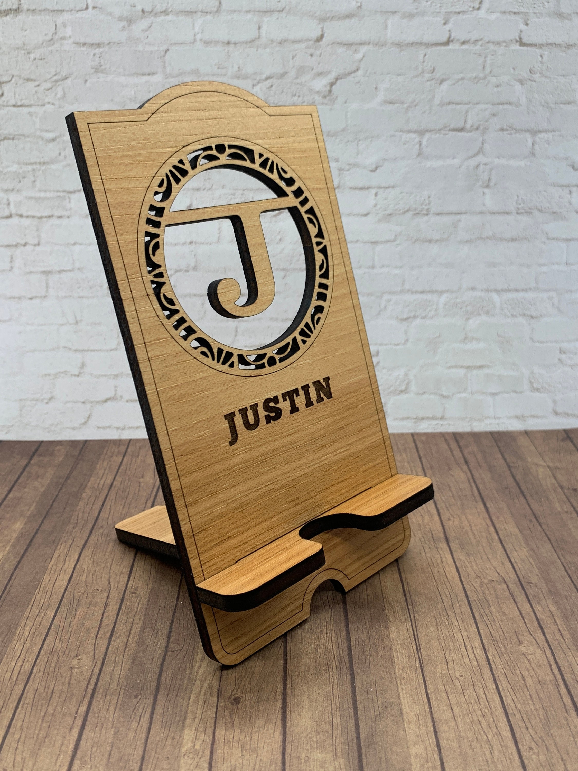 Custom Wood Phone Stands | Monogram Phone Stands | Personalized Gift ...