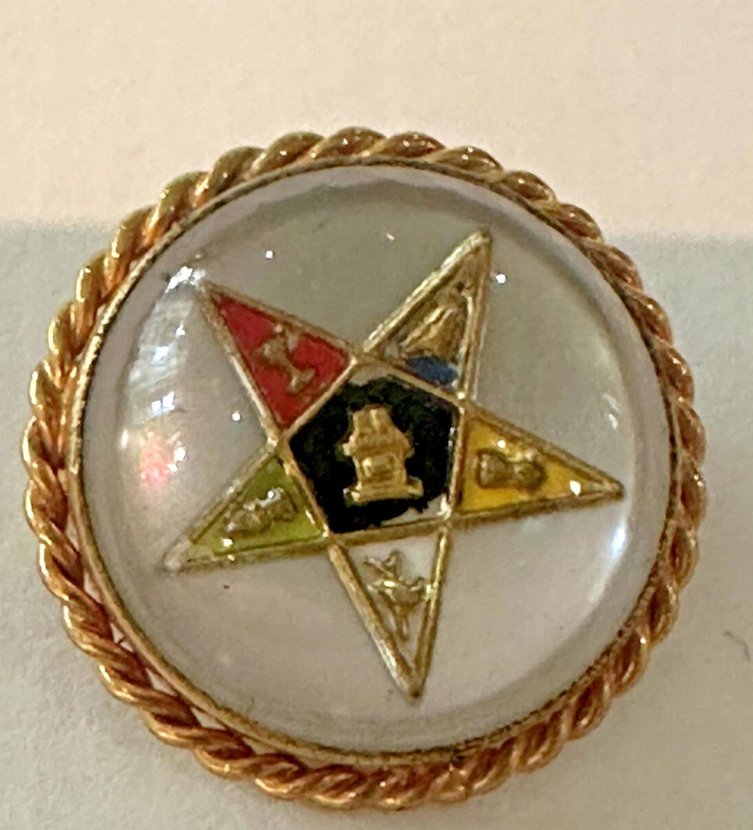 Vintage Masonic Order of the Eastern Star Lapel Pin Bubble Faced - Etsy
