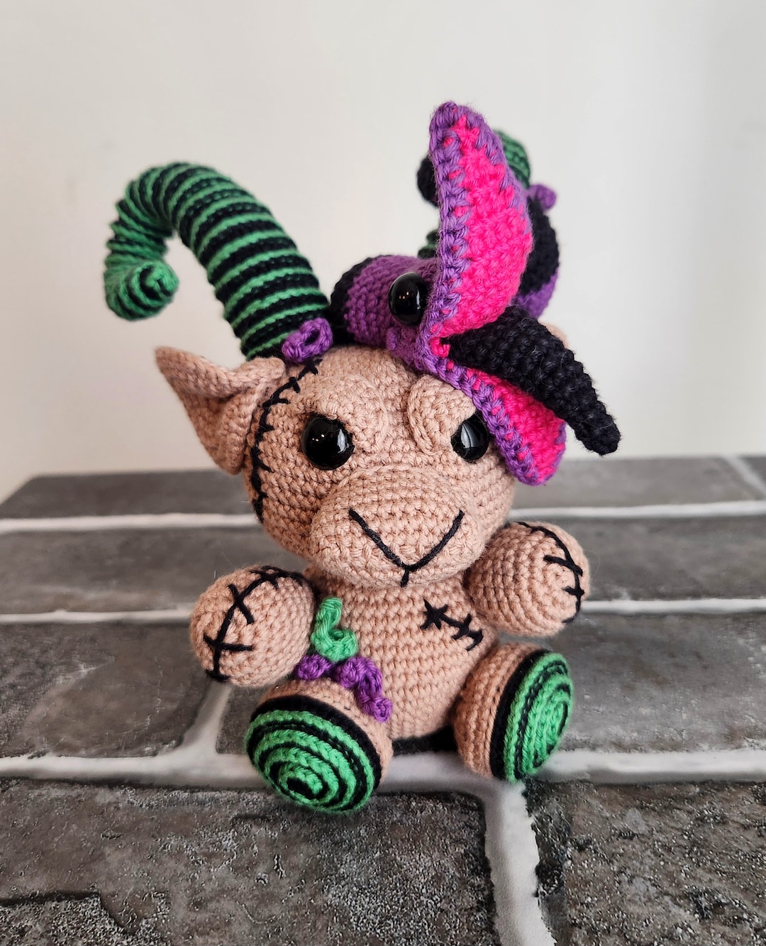 Mini Oogie Boogie Inspired Crochet Goat - Etsy