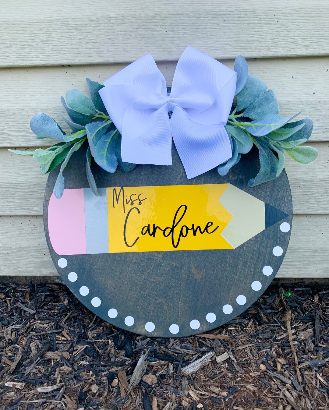 Personalized Pencil Teaching Sign for Classroom / Classroom Decor ...