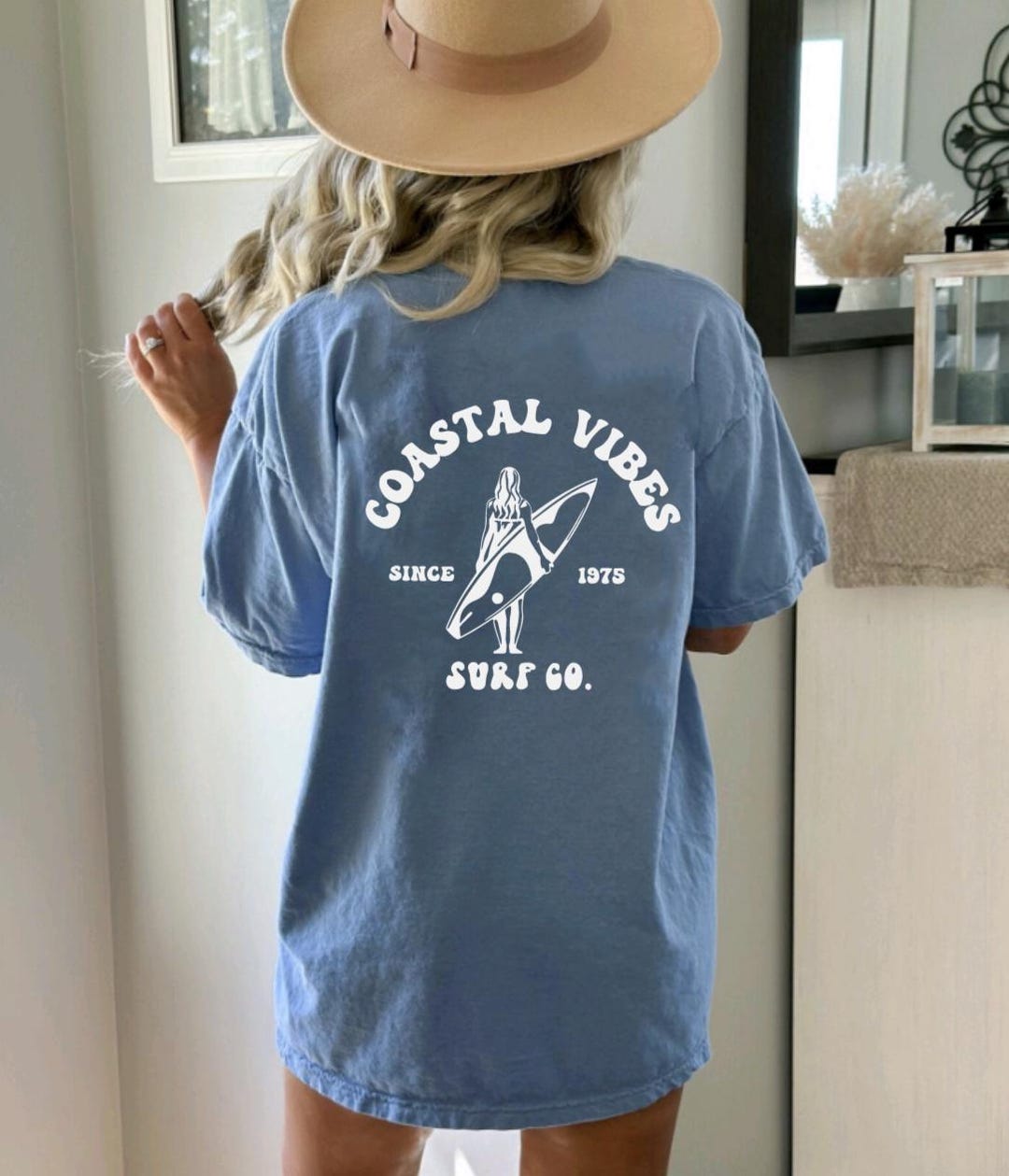 Coastal Vibes – Surfing Summer Comfort Colors T-shirt | Beachy Graphic ...