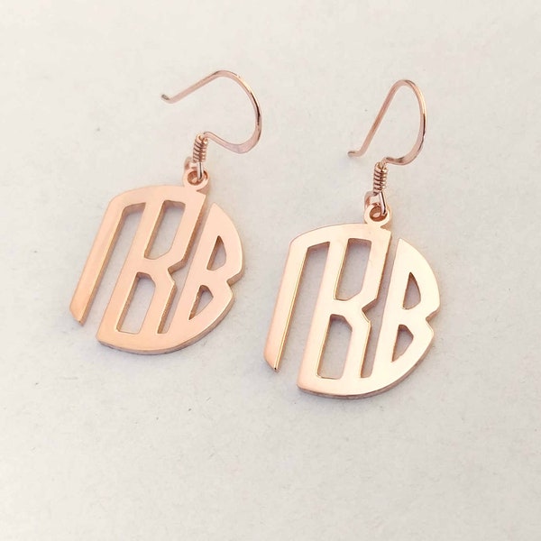 Monogram Earrings - Etsy