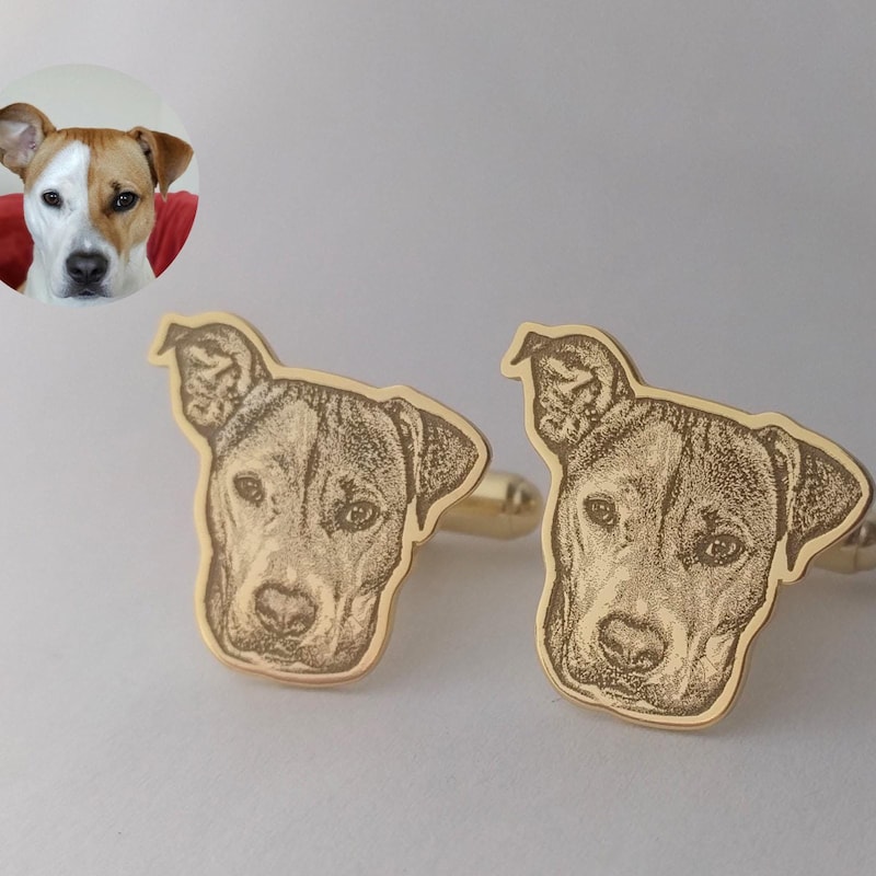 Custom Dog Cufflinks - Etsy