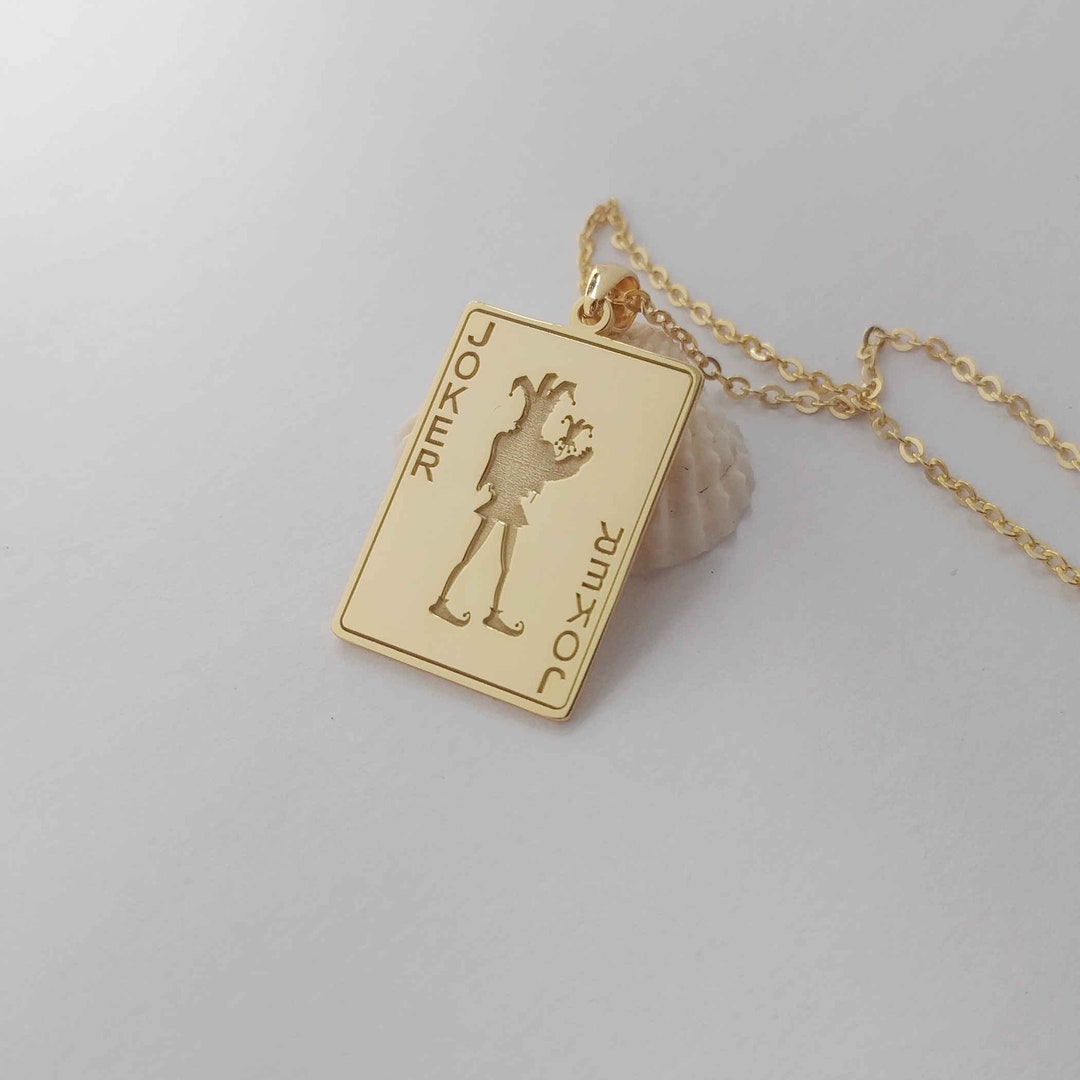 Joker Playing Card Necklace, Any Playing Card Necklace, Custom Poker ...