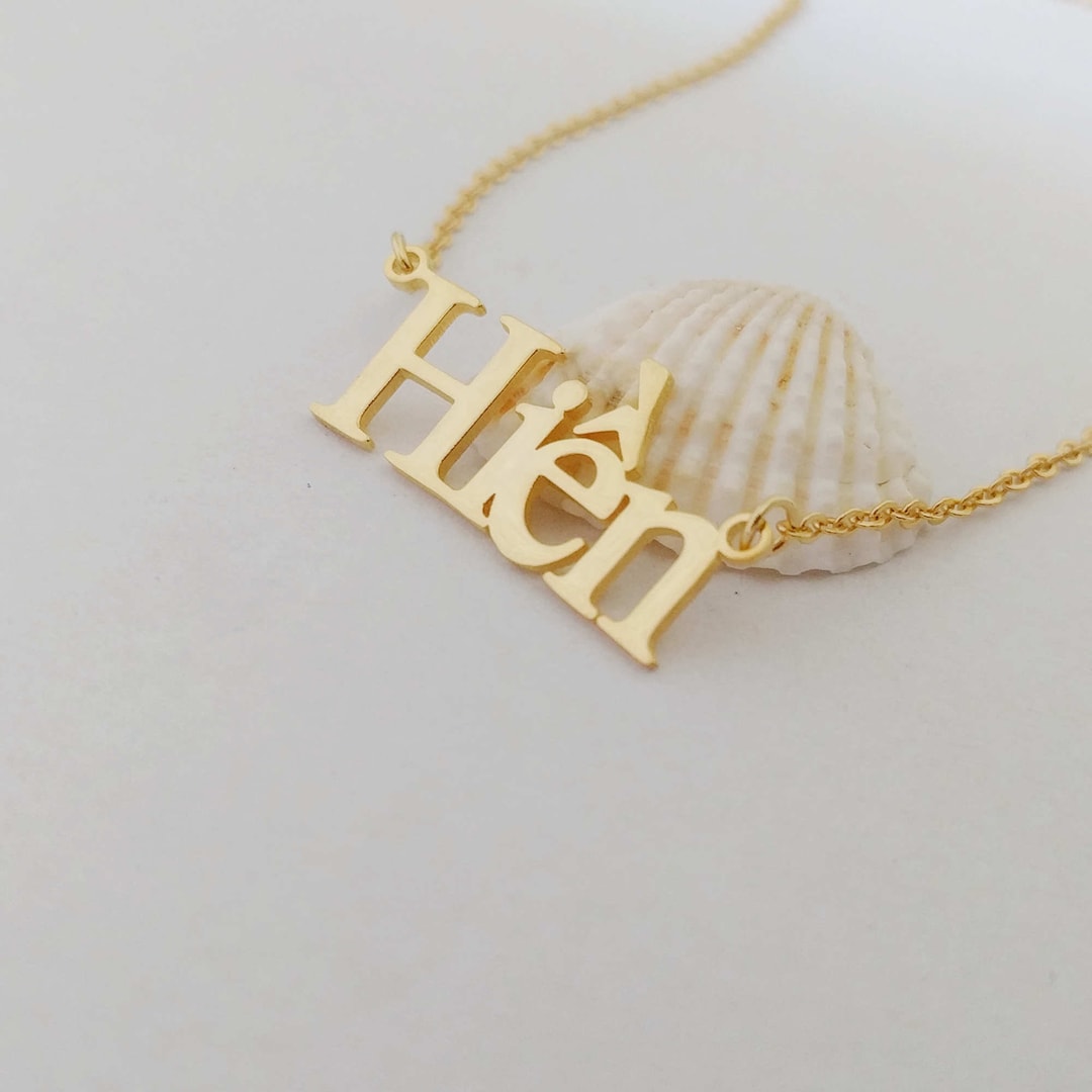 Personalized Vietnamese Necklace, Vietnamese Name Necklace ...