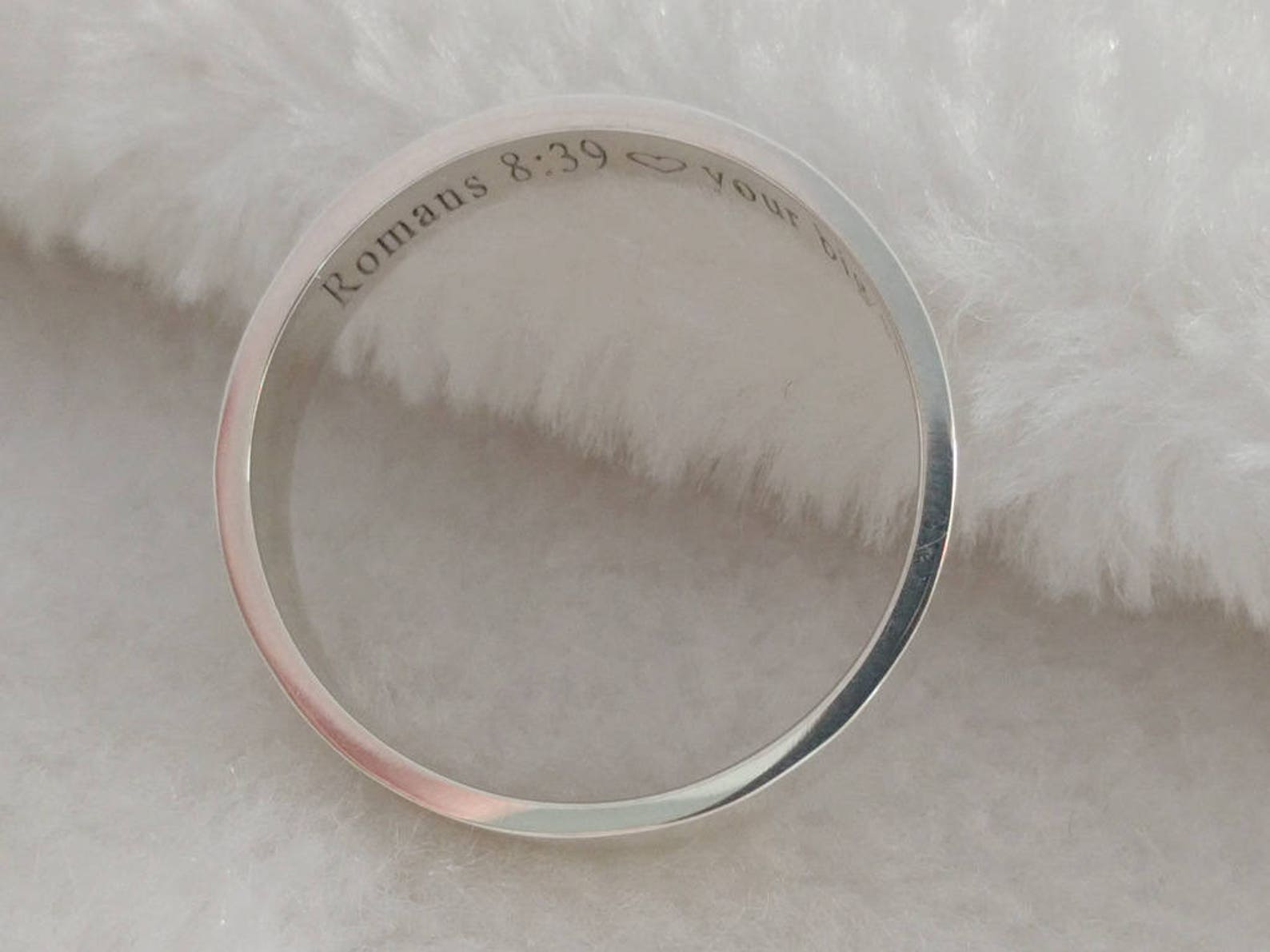 Hidden Message Ring,silver Hidden Message Band Ring,personalized Secret ...