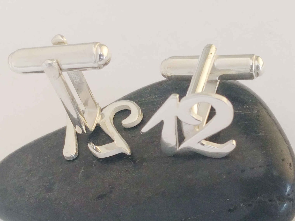 Personalized Number Cufflinks, Silver Wedding Cufflinks, Any Special ...