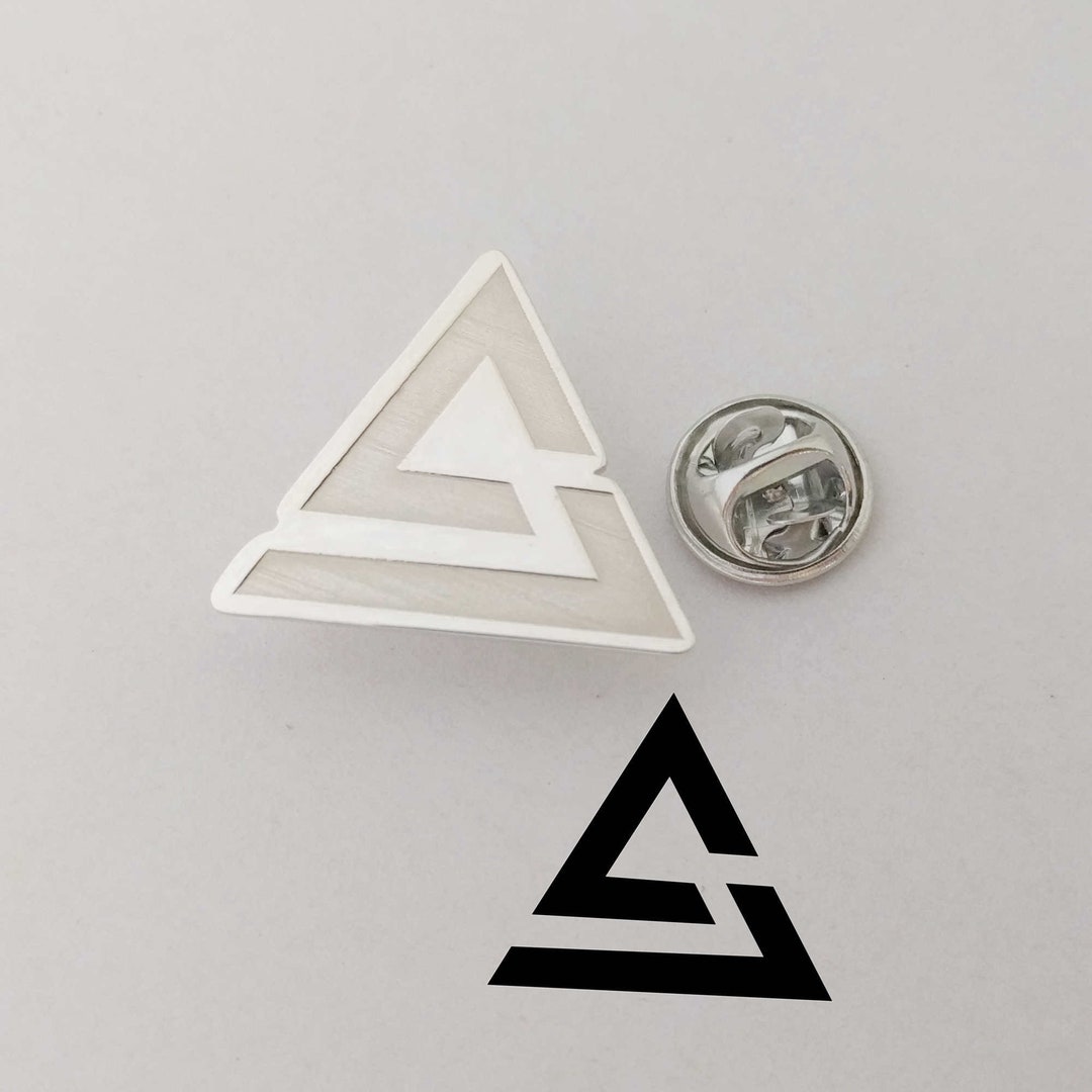 Custom Lapel Pin, Personalized Silver Logo Lapel Pin, Engraved Lapel ...