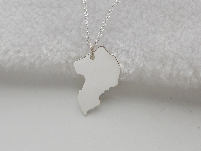 Uganda Necklace Gold ,uganda Country Necklace, Any Country Necklace ...