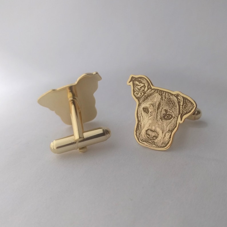 Custom Cat Photo Cufflinks, Any Pet Portrait Cufflinks, Personalized ...