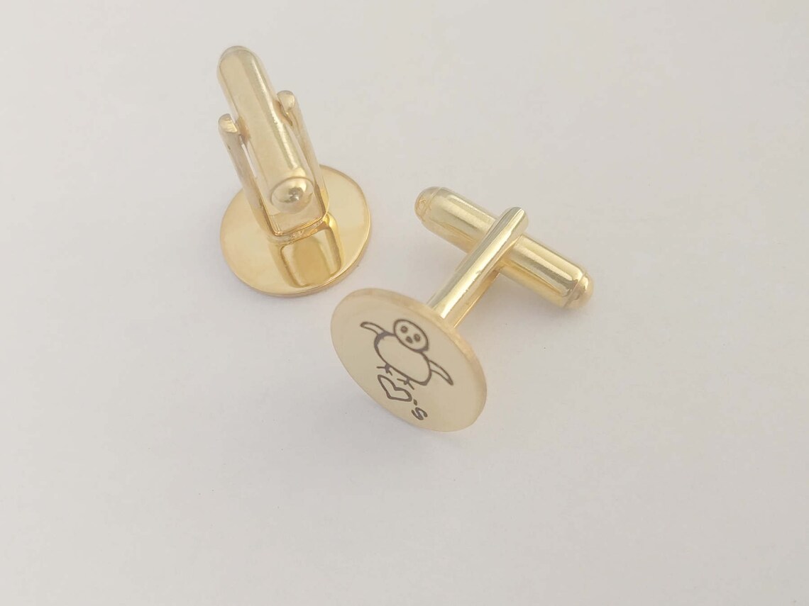 Perosonalized Cufflinks of Drawings, Children Drawing Cufflinks,wedding ...