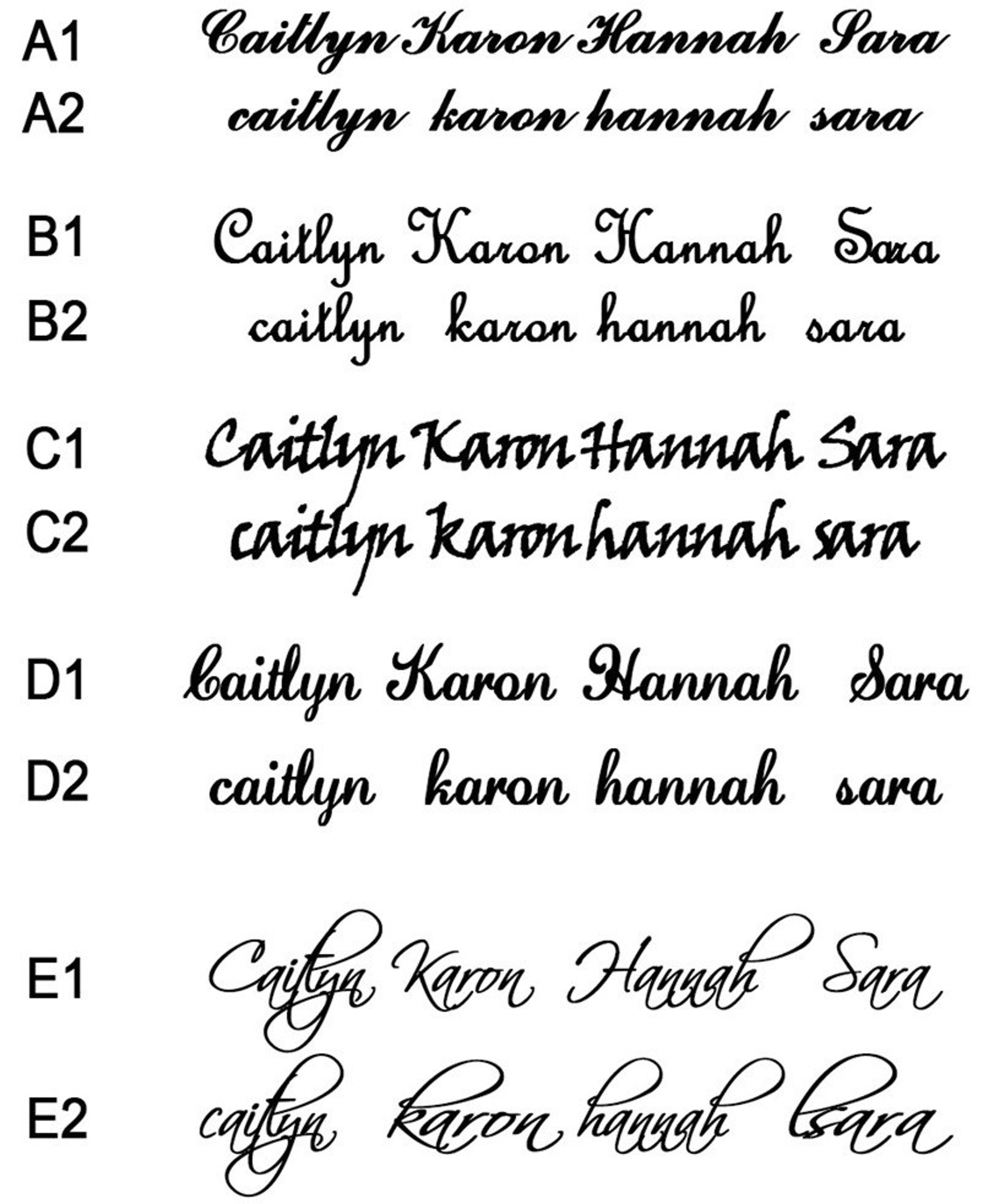 Personalized Any Name Necklace,name Necklace Gold,children Script Name ...