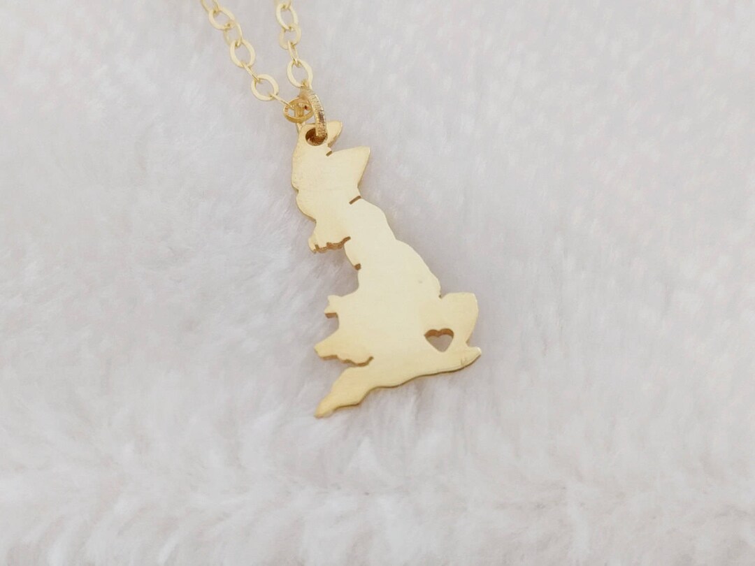 United Kingdom Necklace,uk Necklace,great Britain Necklace,england ...
