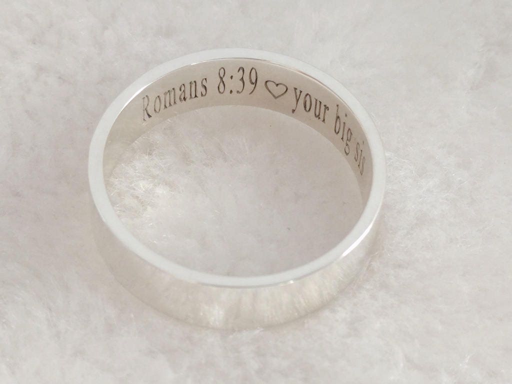 Hidden Message Ringsilver Hidden Message Band - Etsy