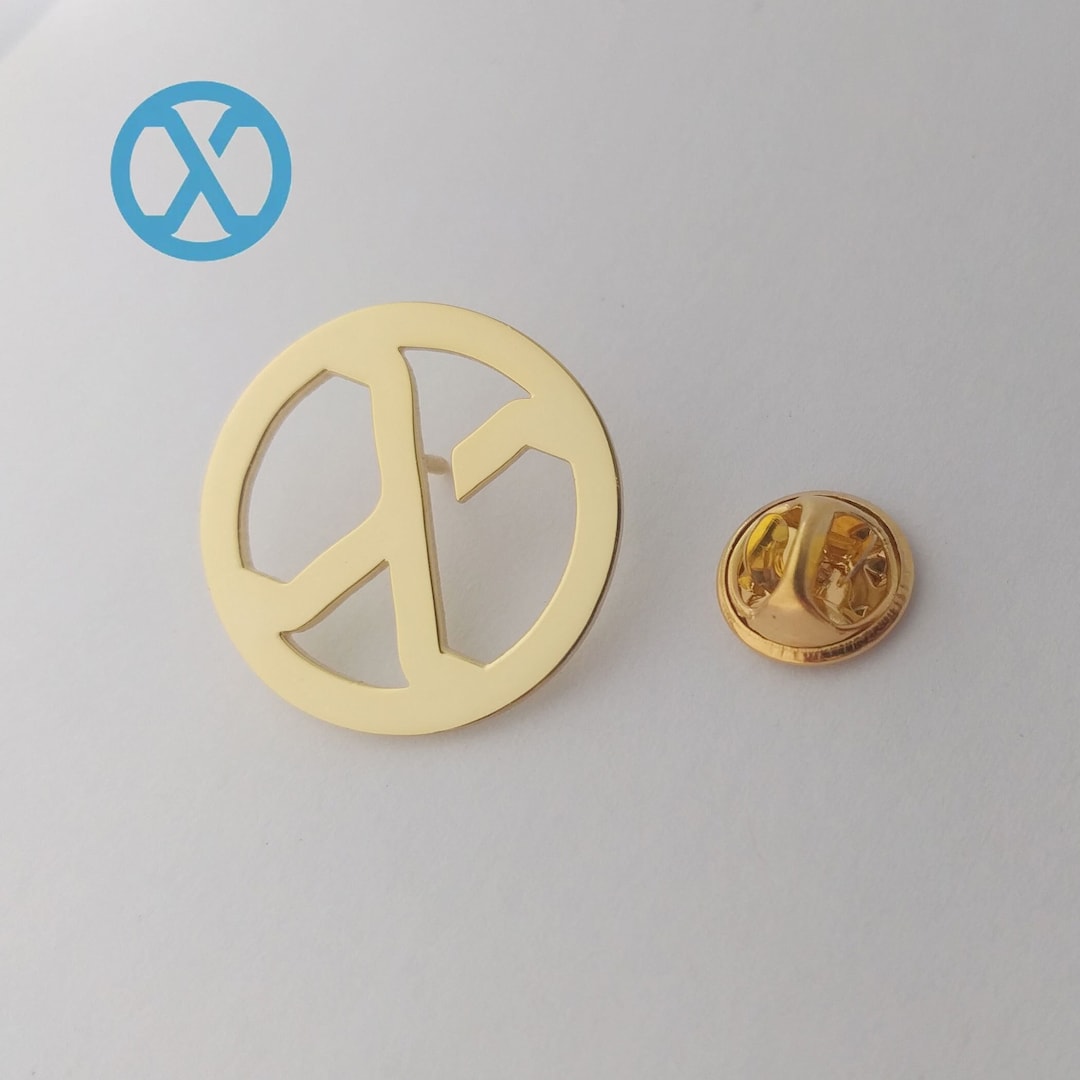 Company Logo Lapel Pin, Personalized Logo Lapel Pin, Engraved Lapel Pin ...