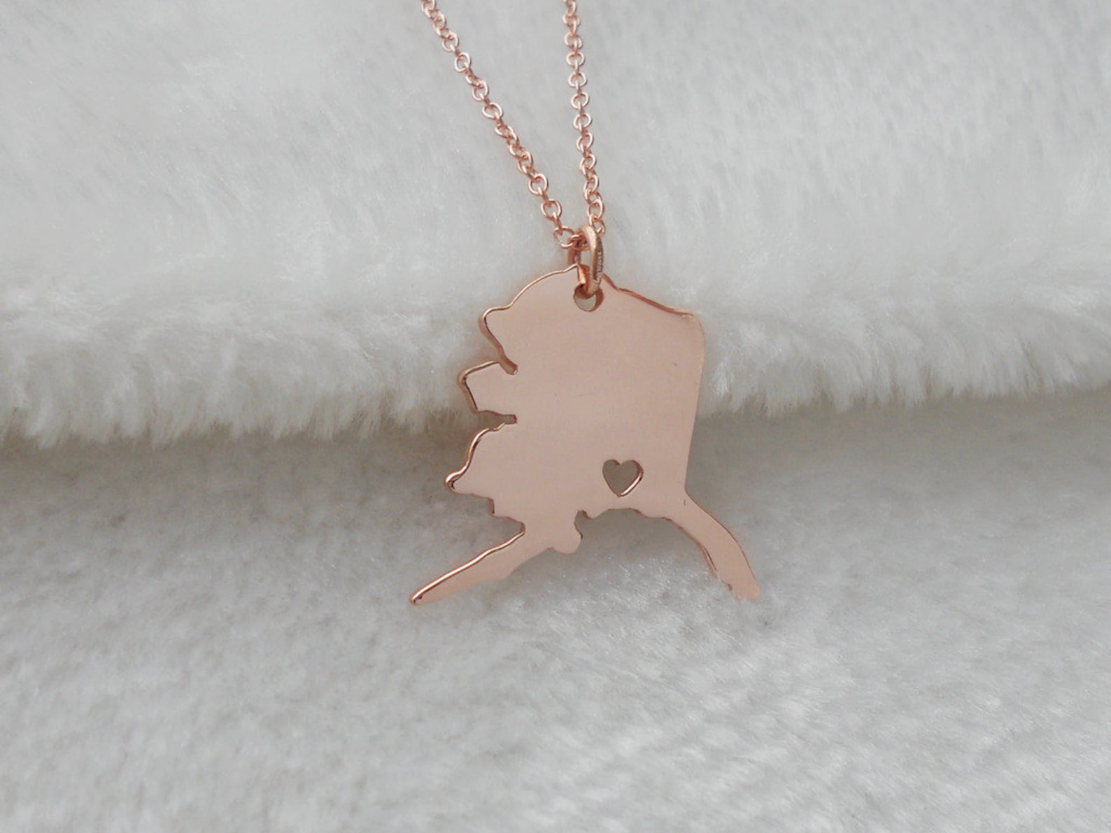 Gold Alaska State NecklaceAlaska State Jewelry AK State | Etsy