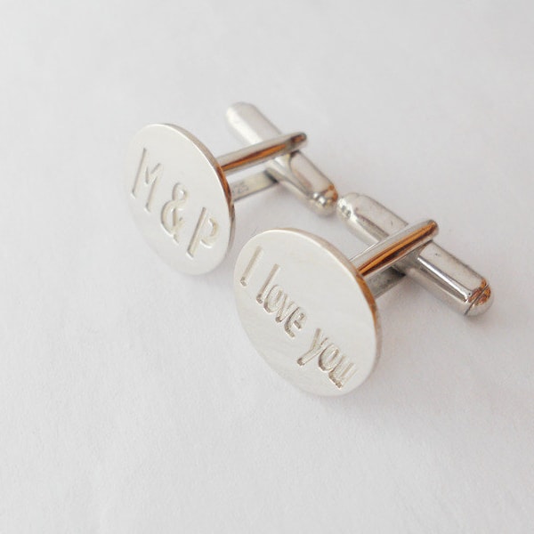 Engraved Cufflinks - Etsy