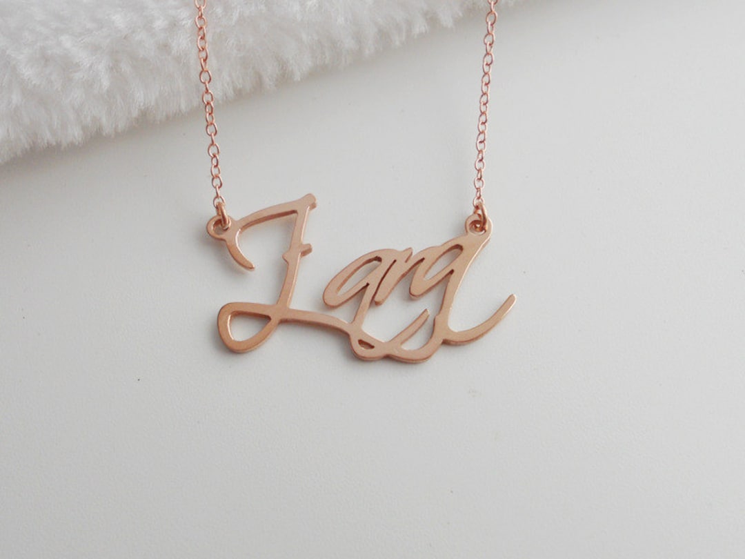 Name Script Necklace,personalized Name Necklace,script Name Necklace ...
