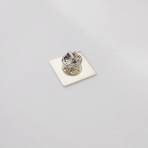 Custom QR Code Lapel Pin, Personalized QR Code Lapel Pin, Silver Lapel ...