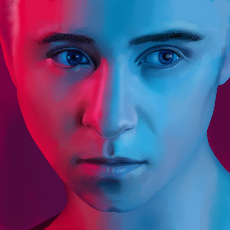 Custom Digital Portrait From Photo Custom Profile Pic - Etsy