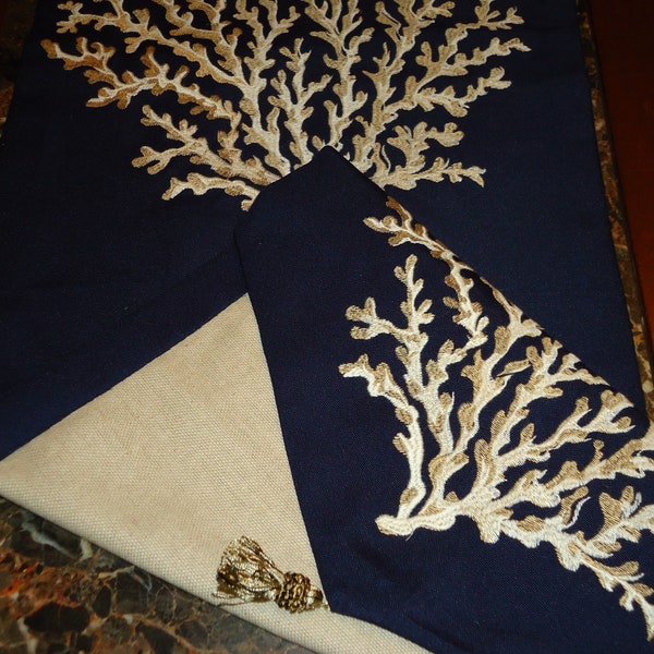 Navy Table Runner - Etsy