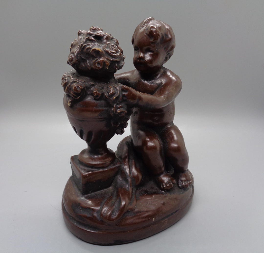 Vintage Borghese Louis Simon Biozot, Cupid Staturette Signed and ...