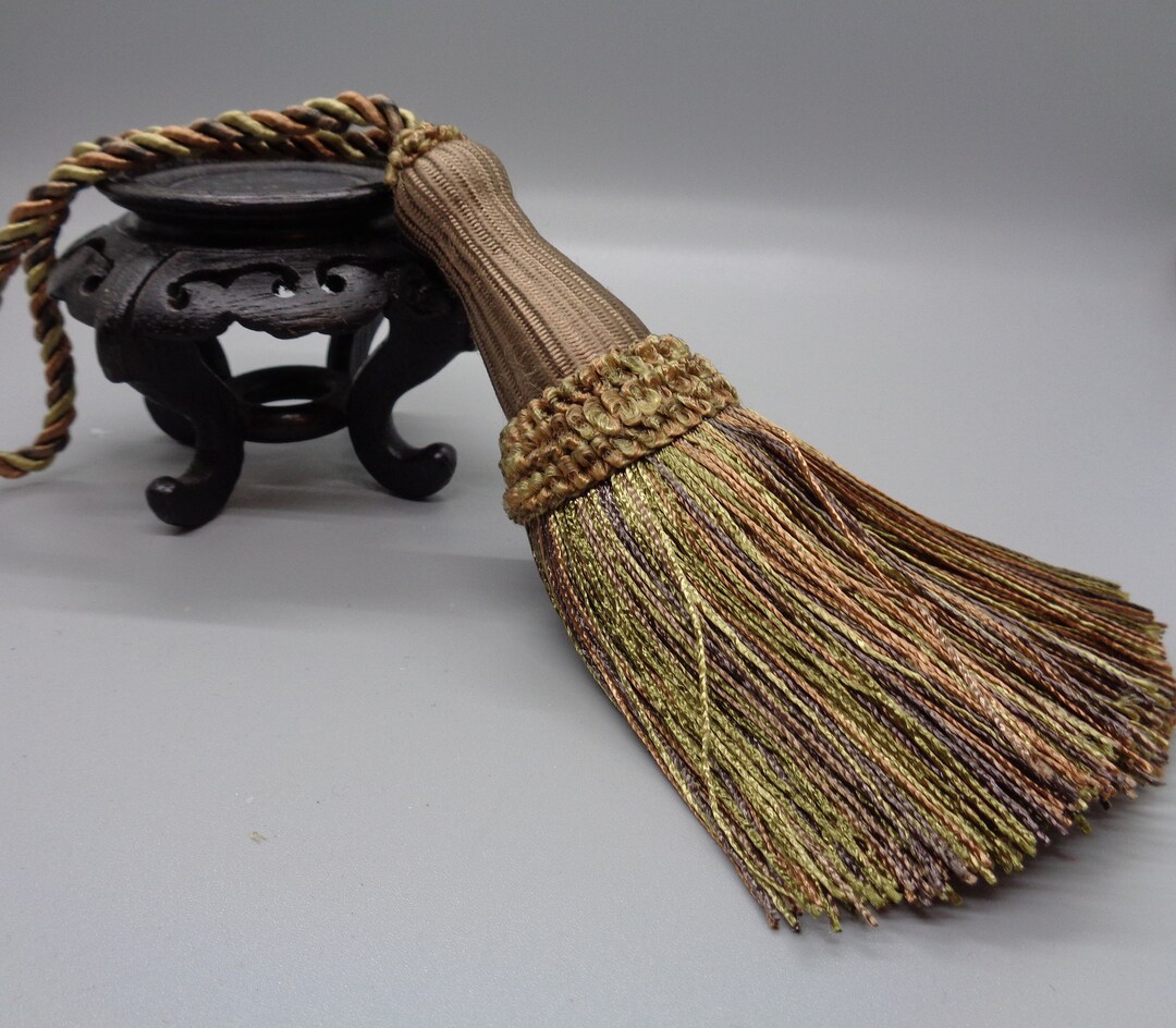 Designer 6 Inch Key or Armoire Tassel Bronze, Copper and Moss - Etsy