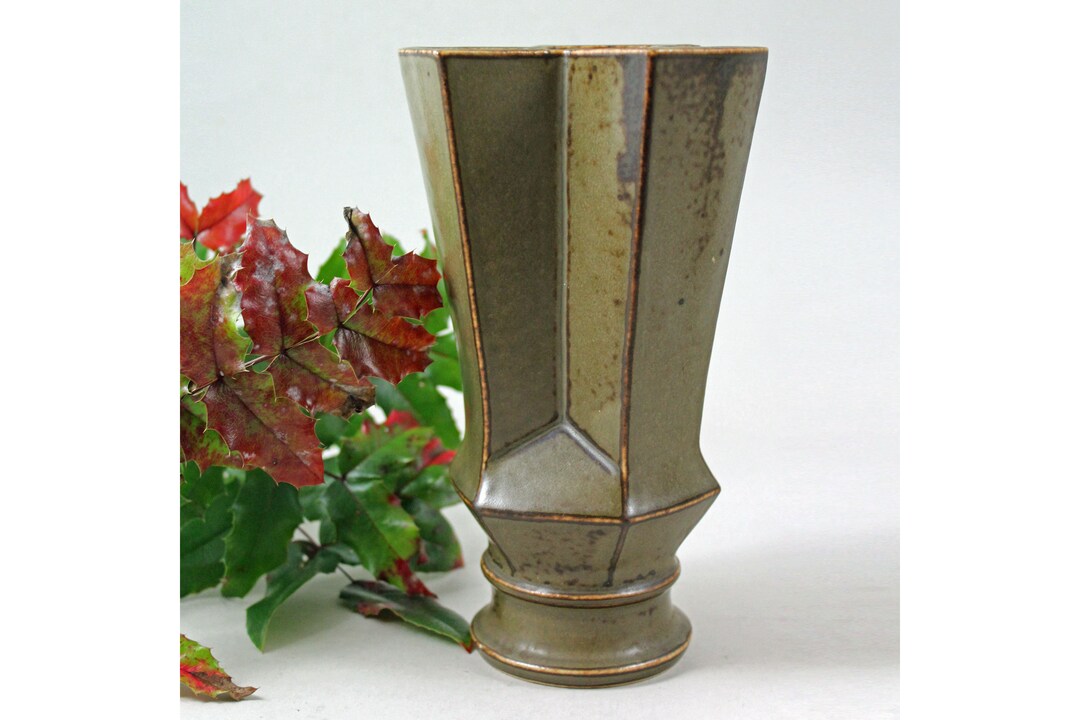 Lisa Enquist, Bing and Grondahl, Denmark. Mid Century Stoneware Vase - Etsy