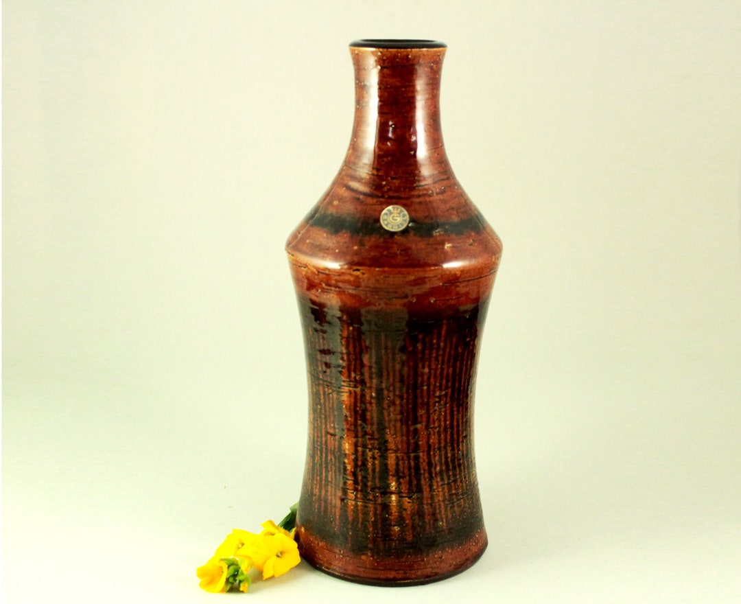 Gabriel Keramik, Sweden. Decorative Studio Pottery Vase, Mid Century ...