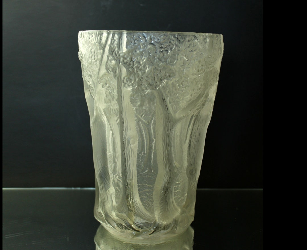 Josef Inwald, Barolac, Czechoslovakia. Large Antique Frosted FOREST ...