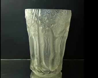 Antique Art Deco Ca 1930's Amber Matt Glass Tulip Vase by Artist Josef ...
