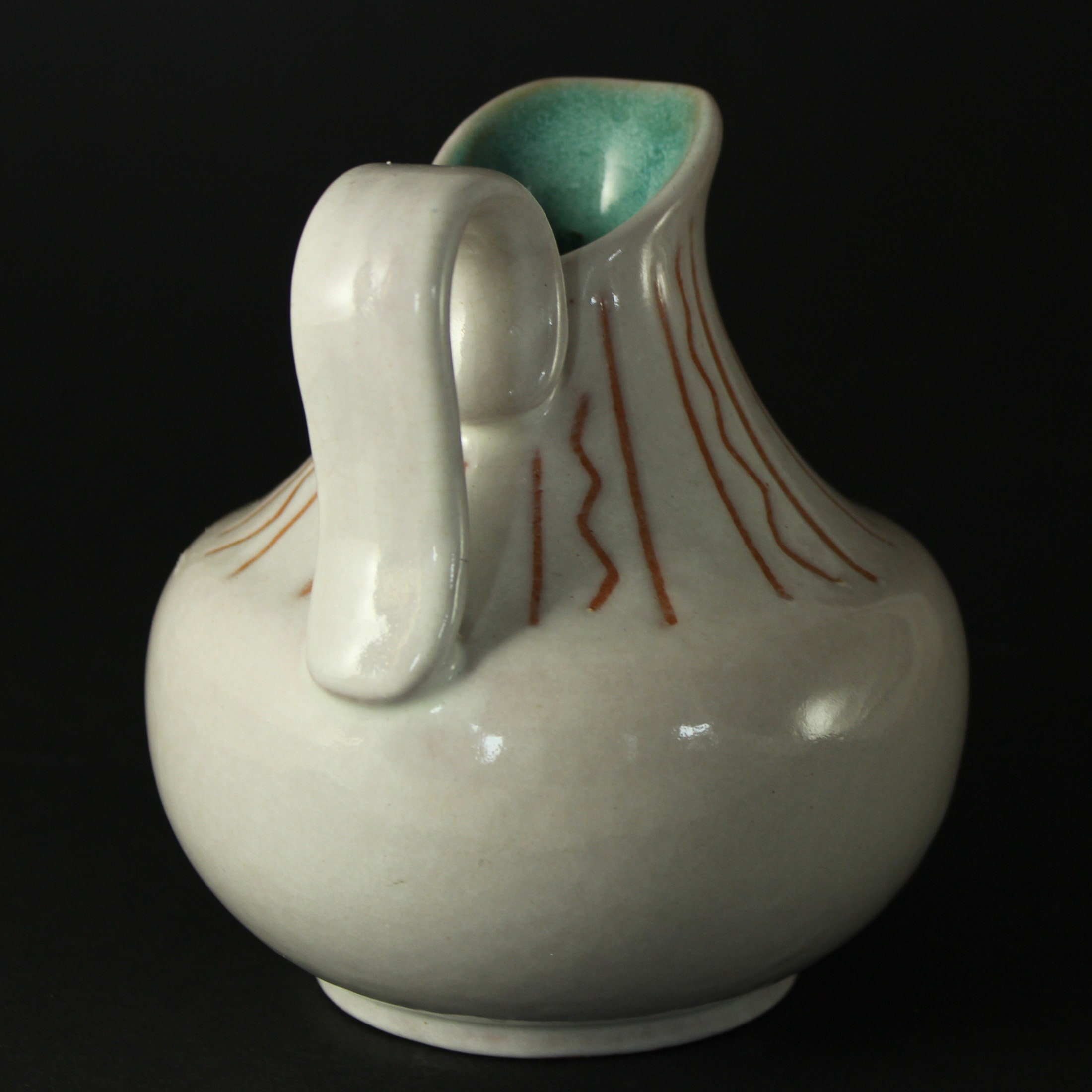 Art Deco Vase With Incised Decoration, Michael Andersen, Denmark - Etsy