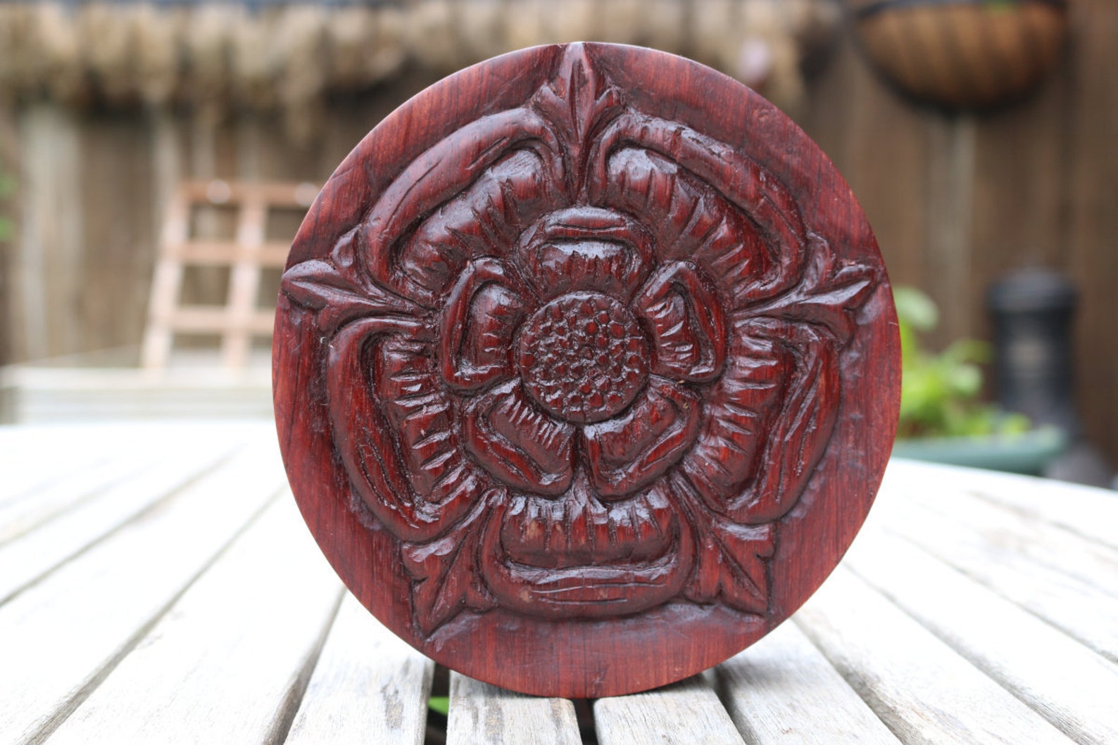 Tudor Rose Carving in Wood - Etsy