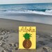 Handmade aloha Pineapple With Rope Beach Pallet Art Coastal Decor ...