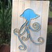 Handmade Jellyfish With Rope Beach Pallet Art Coastal Decor Nautical ...