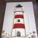 Handmade Lighthouse With Rope Beach Pallet Art Lighthouse Art Pallet ...