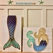 Handmaid Mermaid Tail With Rope Beach Pallet Art Mermaid Art Coastal ...