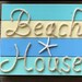 Handmade Beach House With Rope Beach Pallet Art Rope Art Coastal Decor ...