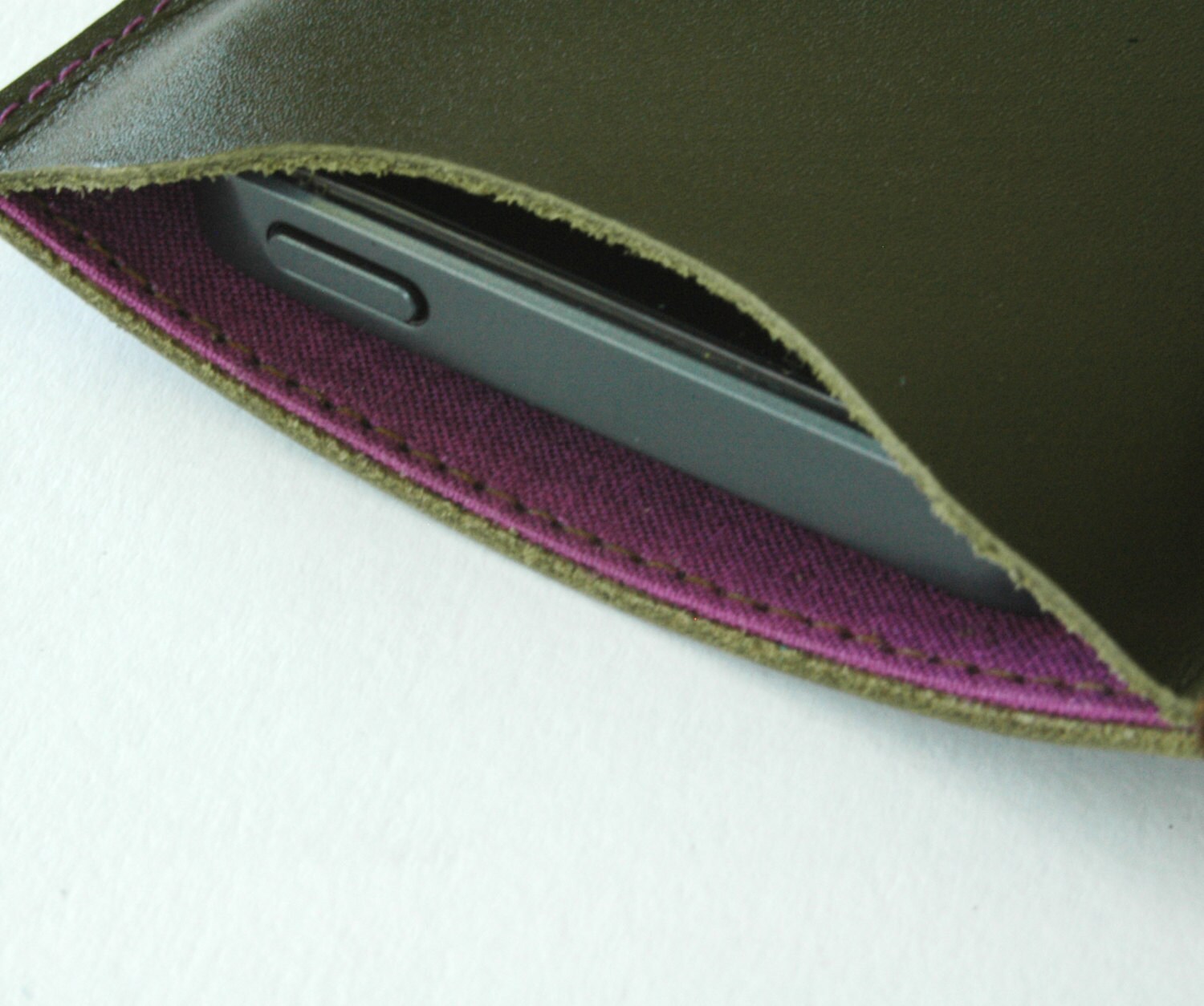 Handmade Leather Sleeve for iPhone - Etsy