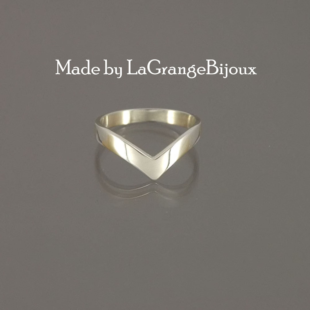 Classic Wishbone Ring, Hand-made to Your Size in Solid 925 Sterling ...
