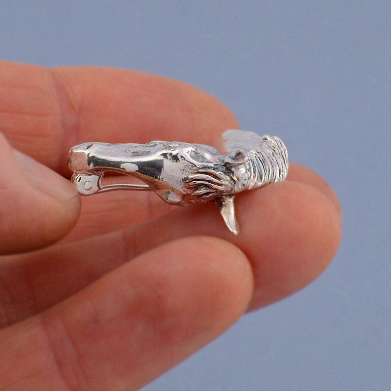 Horse Head Brooch in Solid 925 Sterling Silver - Etsy