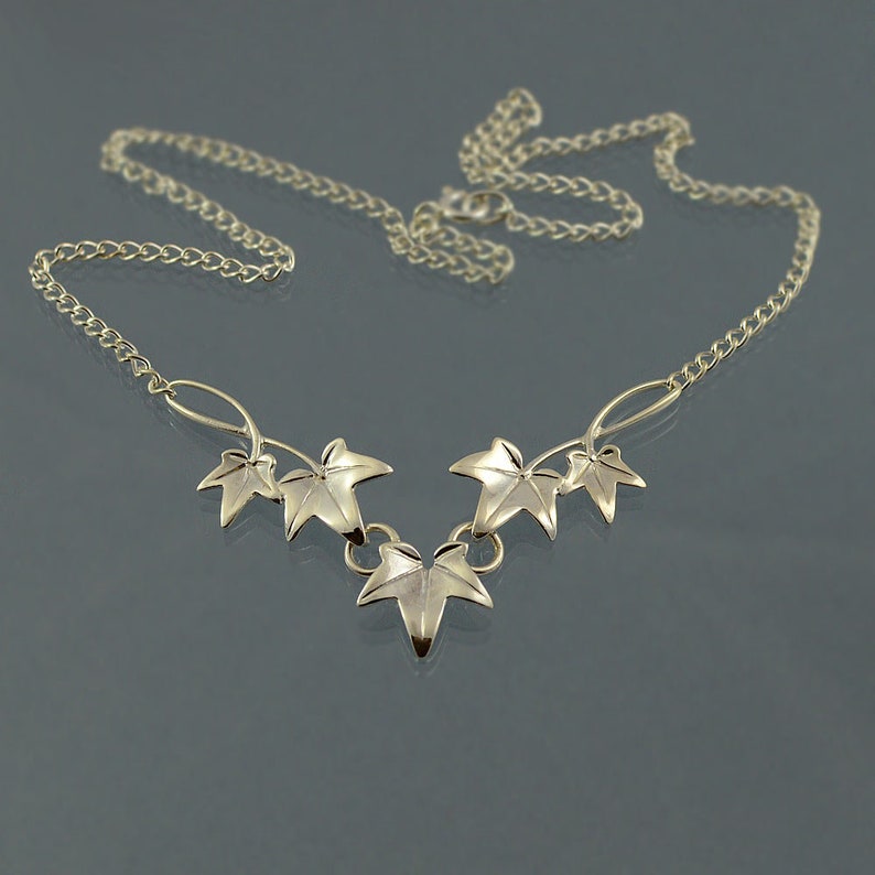 Ivy Leaf Necklace 925 Sterling Silver - Etsy