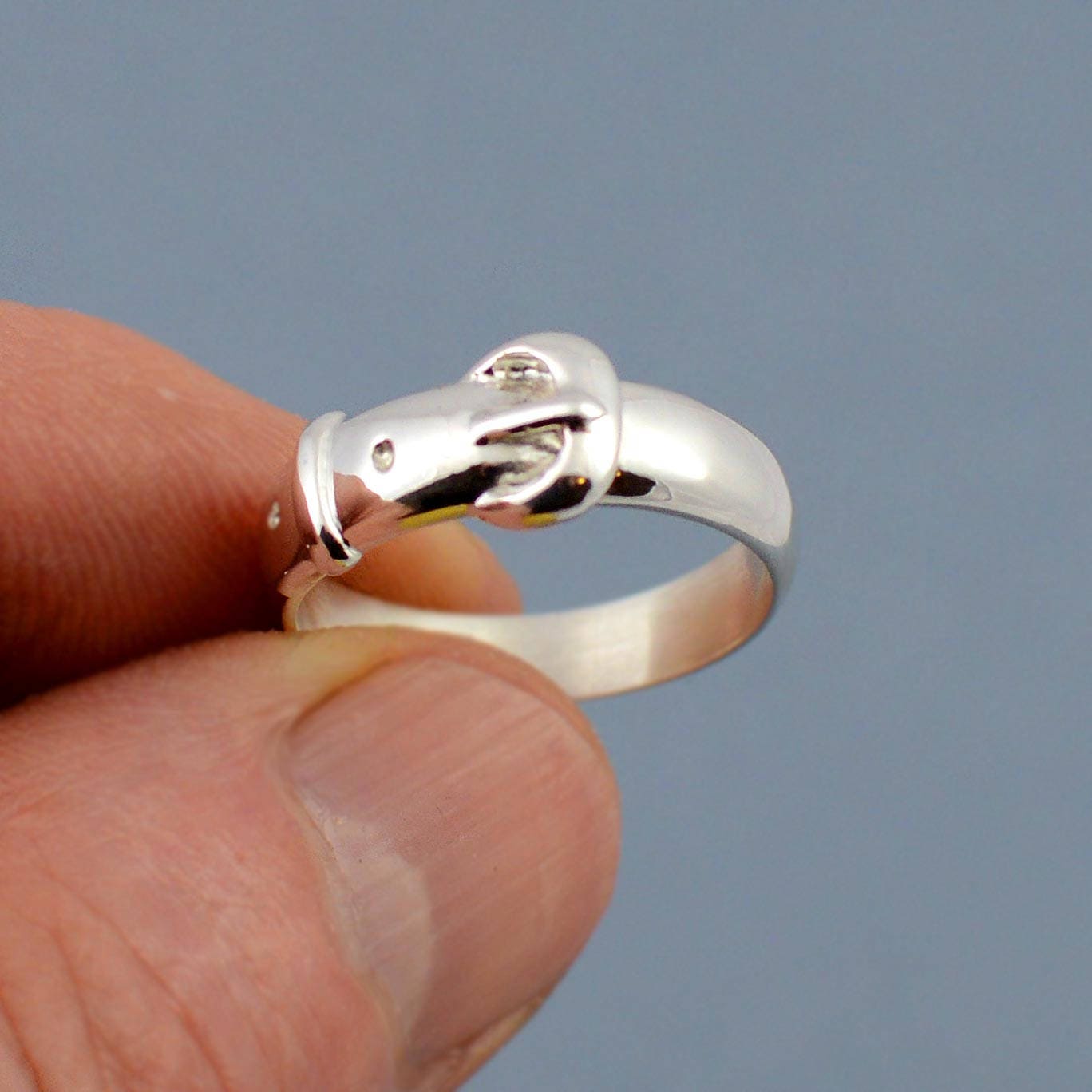 Buckle Ring in 925 Sterling Silver - Etsy