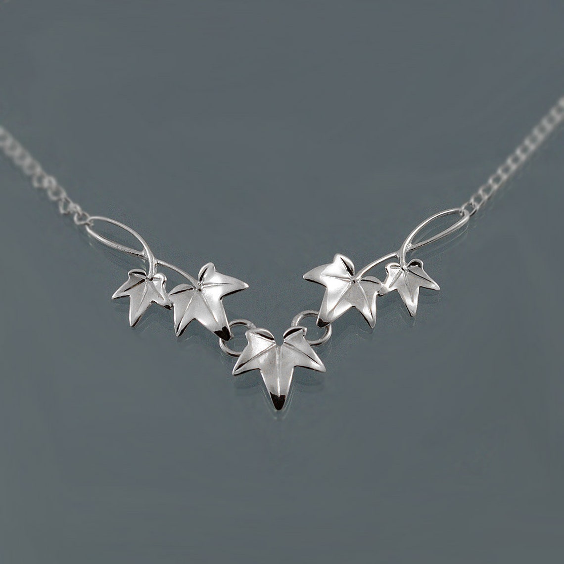 Ivy Leaf Necklace 925 Sterling Silver - Etsy