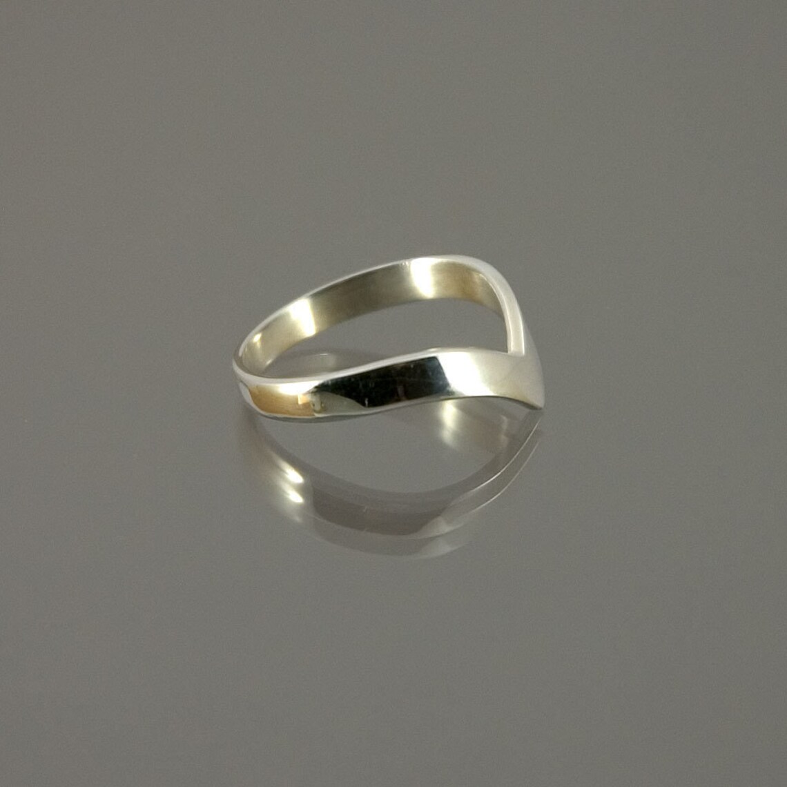 Classic Wishbone Ring, Hand-made to Your Size in Solid 925 Sterling ...