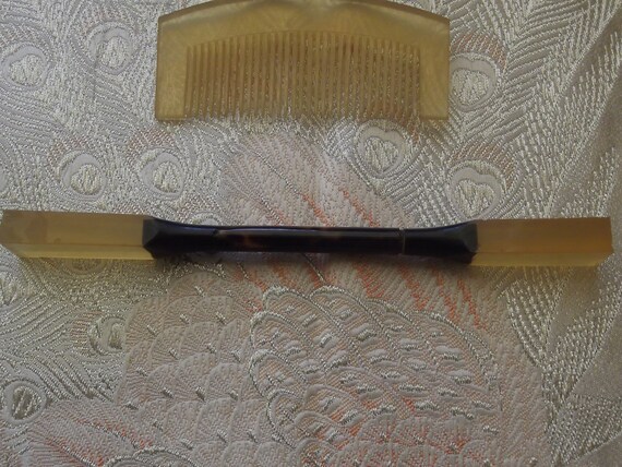 Vintage Japanese Hair Koogai and Kushi Set - Gem
