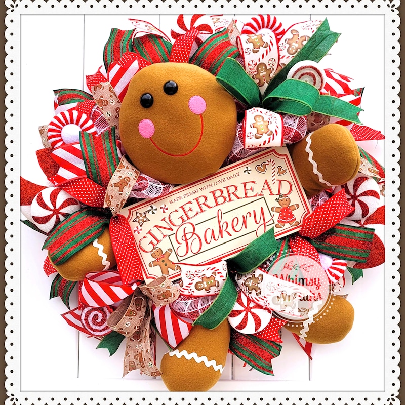 Gingerbread Wreath - Etsy