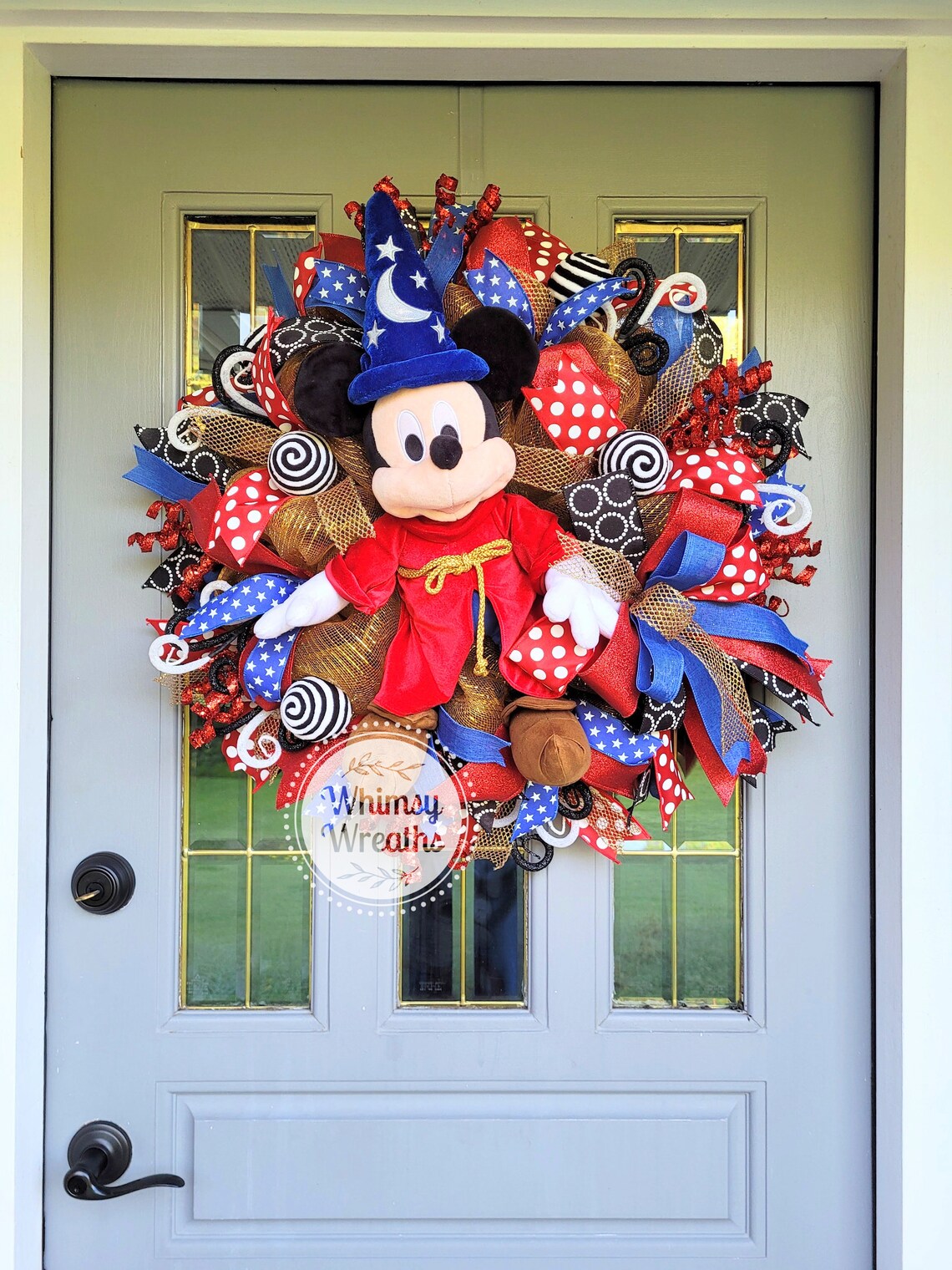 Mouse Wreath, Sorcerer Wreath, Character Wreath, Classic Character ...