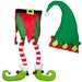 Elf Wreath Attachment Elf Wreath Accent Elf Hat Legs Wreath - Etsy